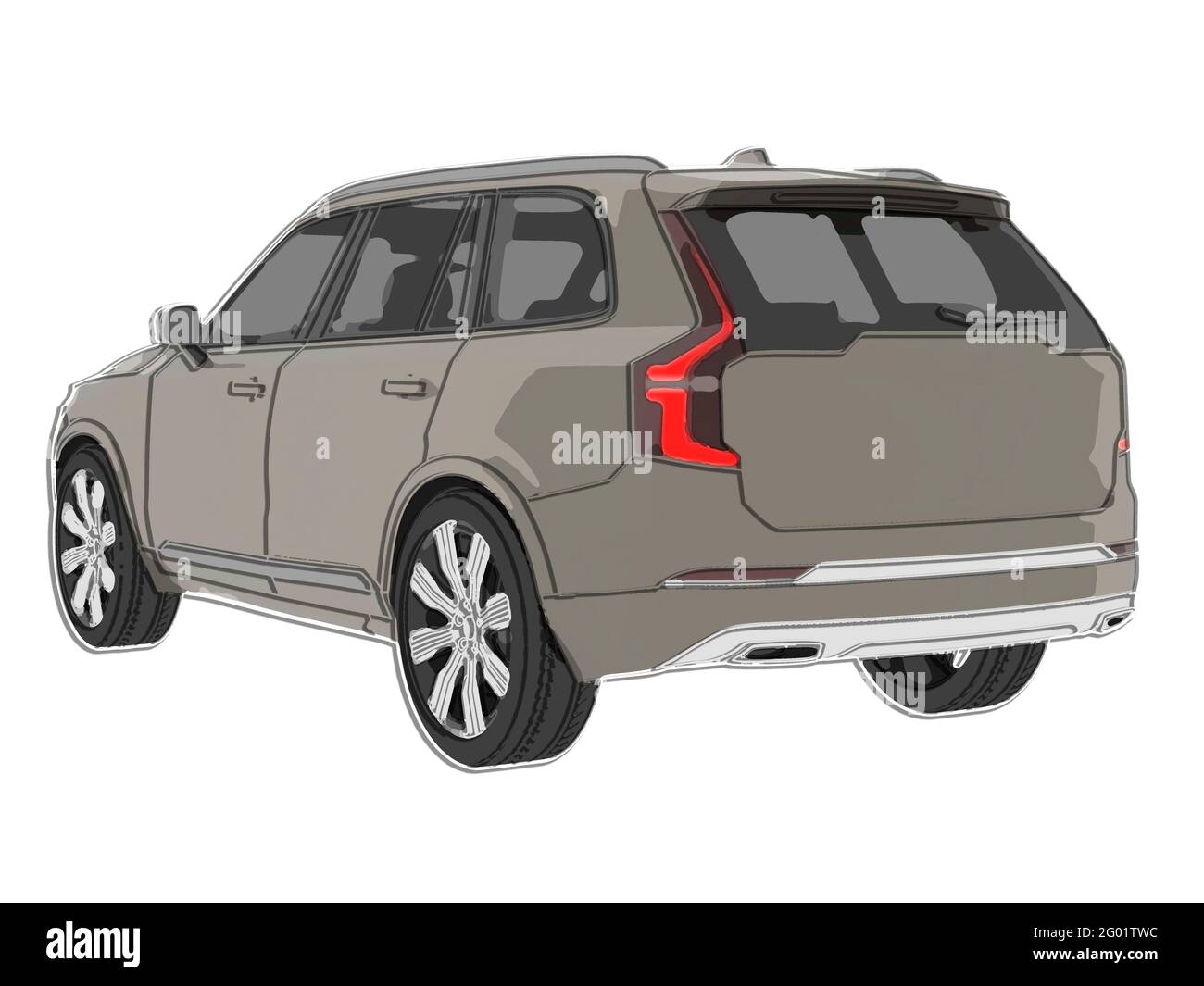Perspective drawing car hi-res stock photography and images - Alamy