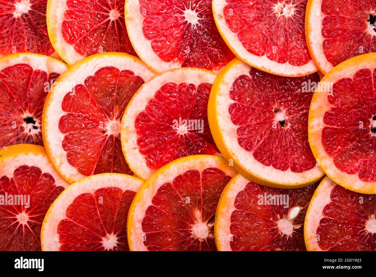 Texture of grapefruit slices, top view, close-up, citrus backgrounds ...