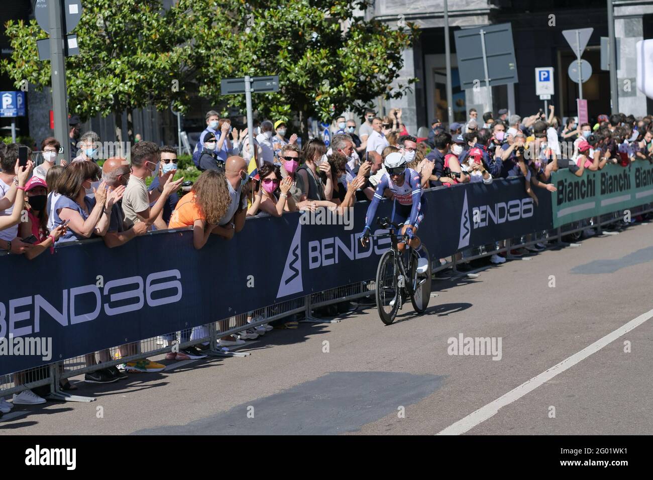 May 2021: Vincenzo Nibali during last stage of the Giro d'Italia ...