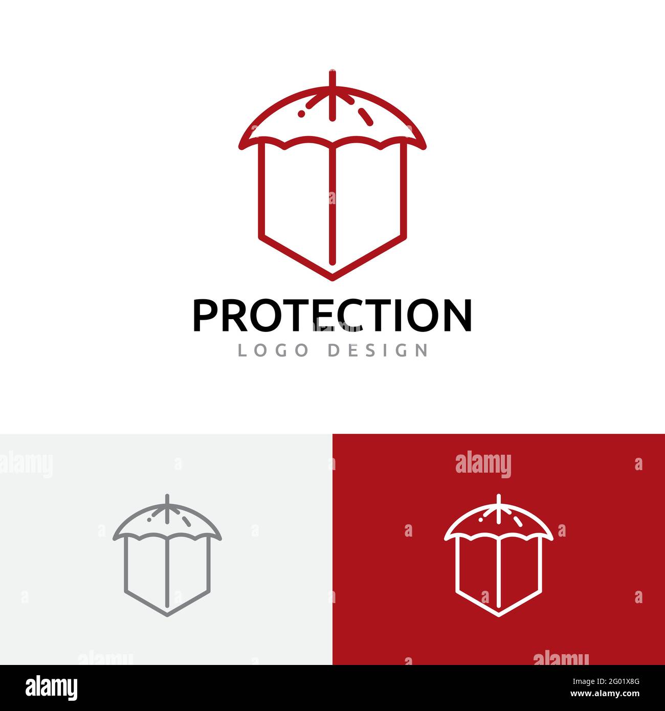 Umbrella art project Stock Vector Images - Alamy