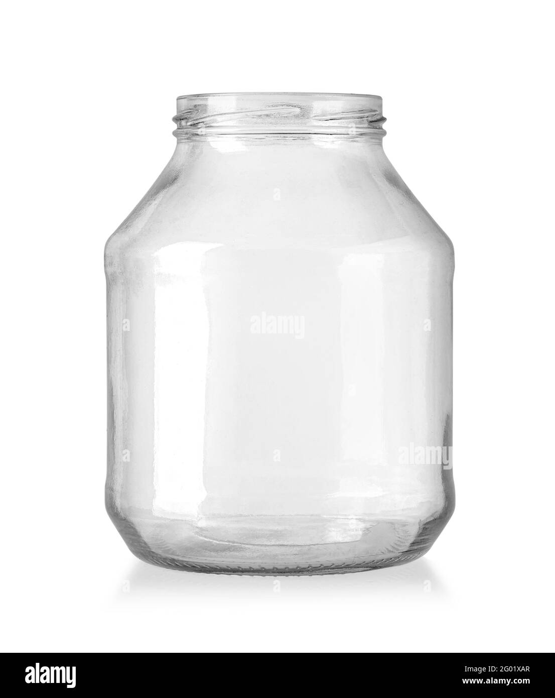 Glass jar isolated on white background with clipping path Stock Photo ...