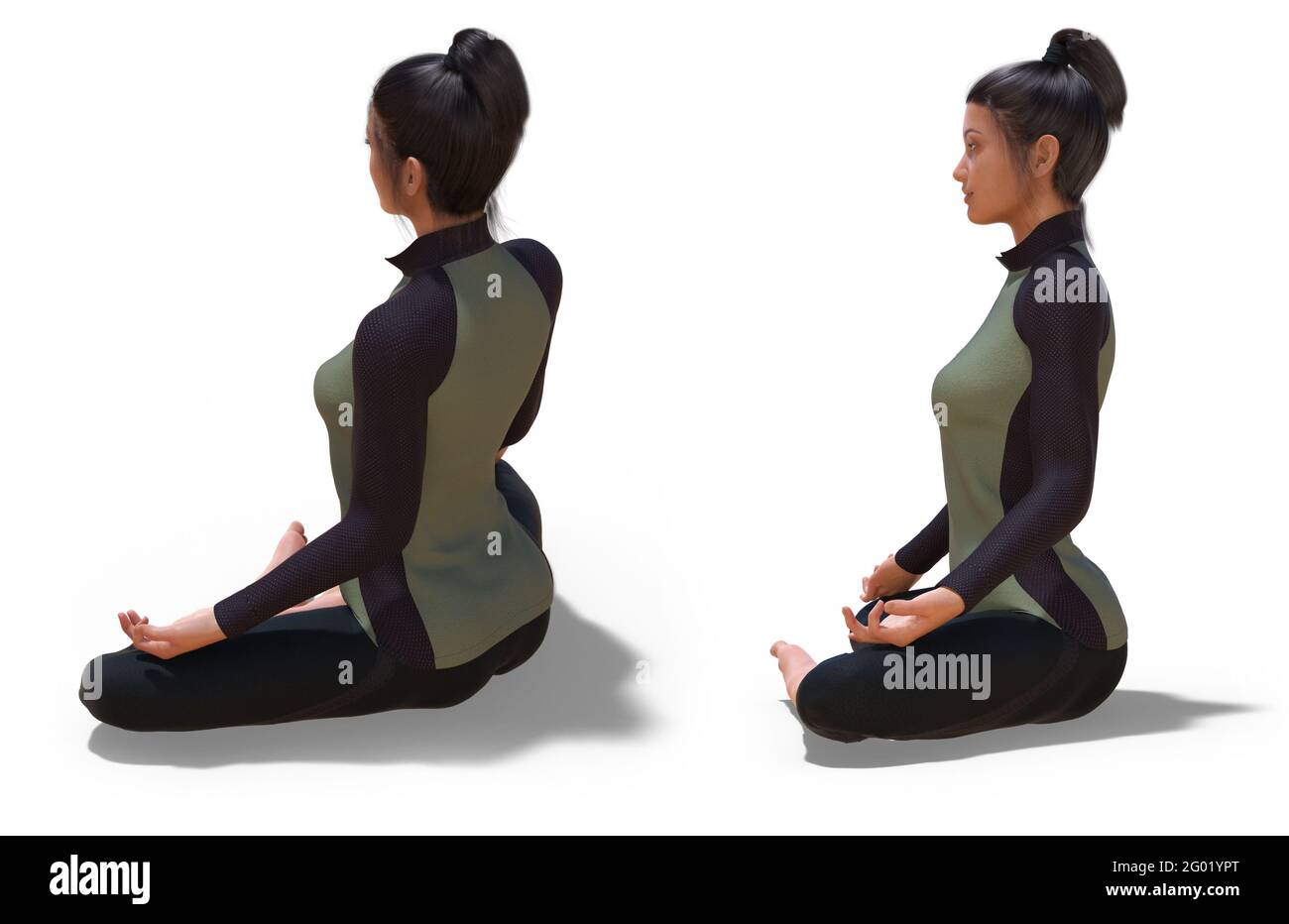 Inversion pose Cut Out Stock Images & Pictures - Alamy