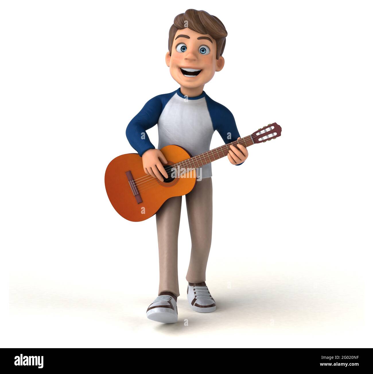 3D cartoon character fun teenager Stock Photo - Alamy