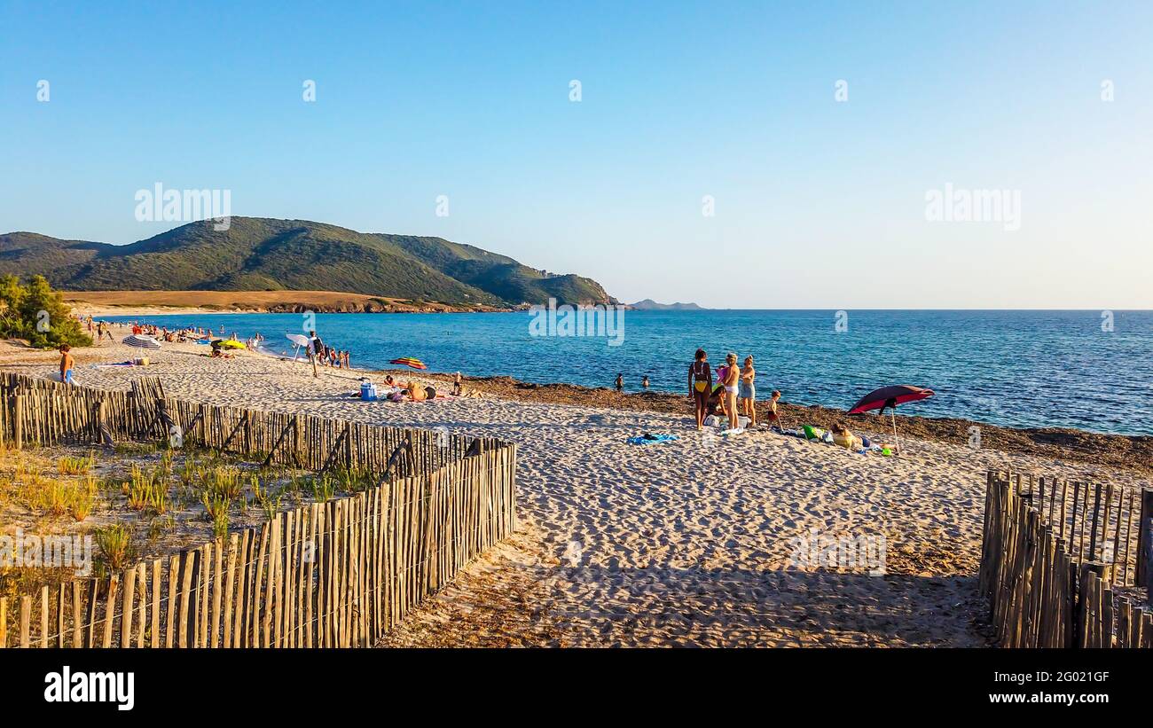 FRANCE. CORSE DU SUD (2A) AJACCIO. NEAR SANGUINAIRES ISLANDS, CAPO ...