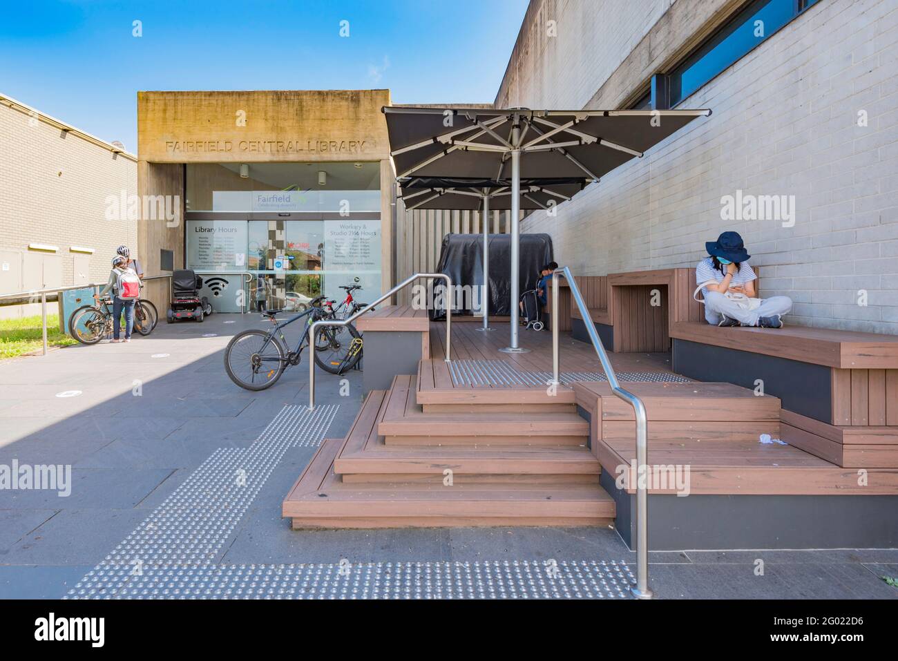 The Whitlam library in the Sydney suburb of Cabramatta, designed in ...