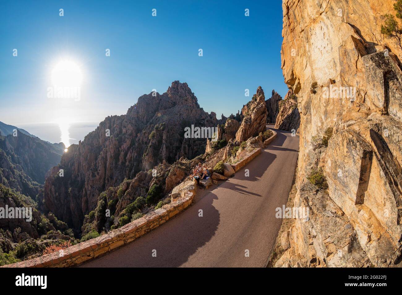 FRANCE, CORSE-DU-SUD (2A) DEUX SEVI, PIANA CALANCHES. UNESCO'S WORLD ...