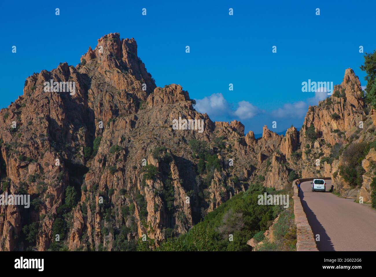 FRANCE, CORSE-DU-SUD (2A) DEUX SEVI, PIANA CALANCHES. UNESCO'S WORLD ...