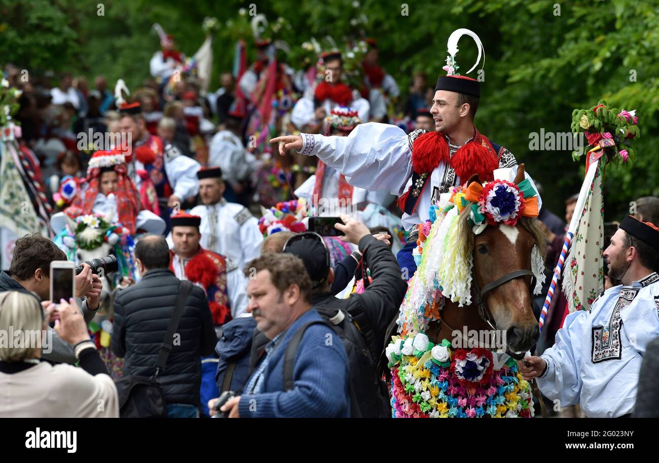 Traditional moravian costumes hi-res stock photography and images - Alamy