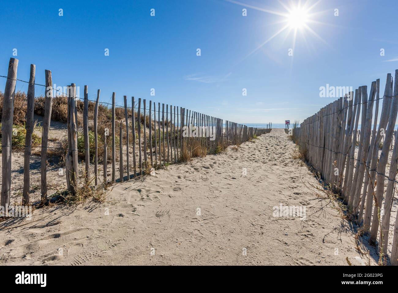 FRANCE, PYRENEES-ORIENTALES (66) CANET-EN-ROUSSILLON, MAR ESTANG BEACH ...