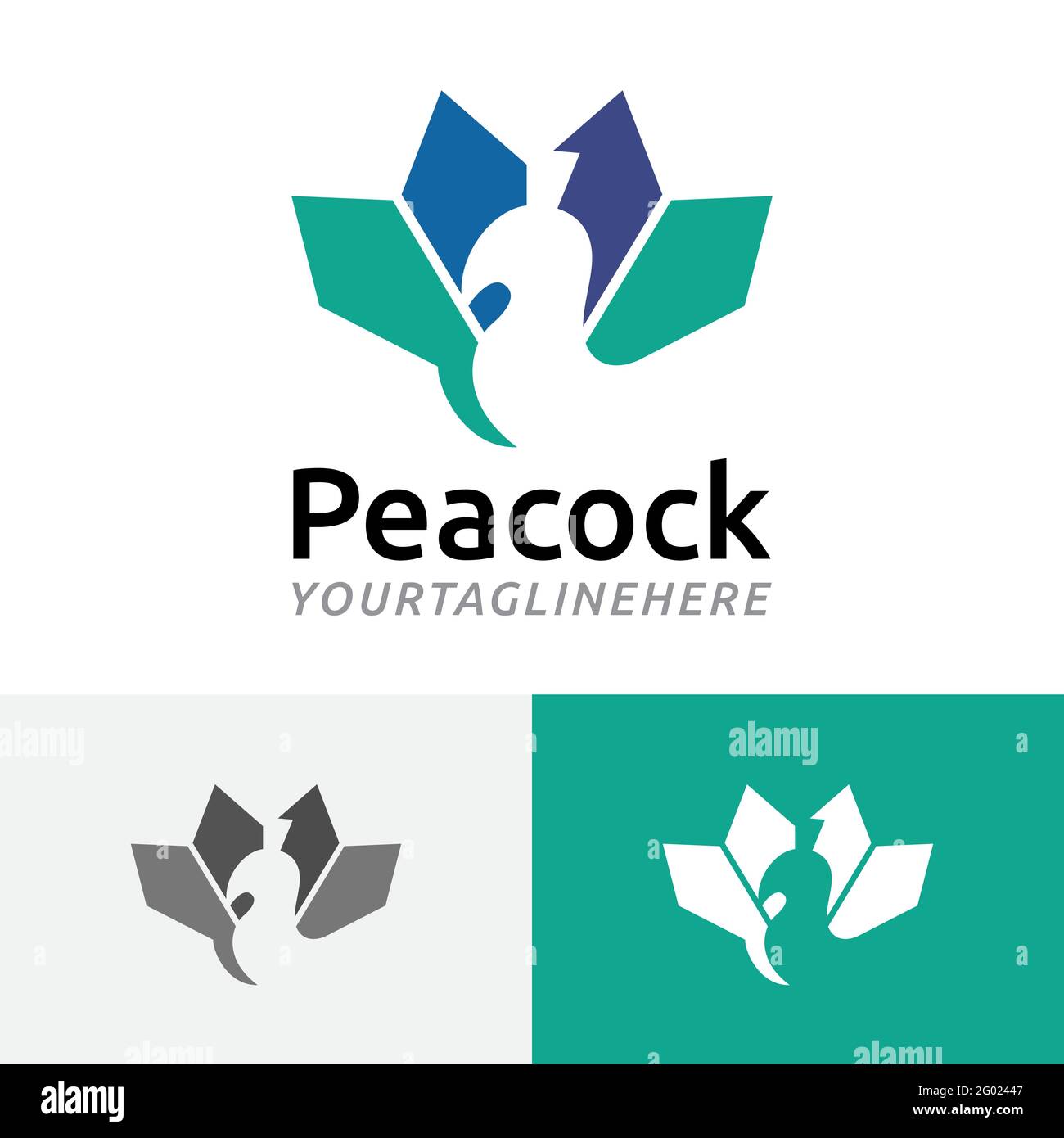 Peacock logo hi-res stock photography and images - Alamy