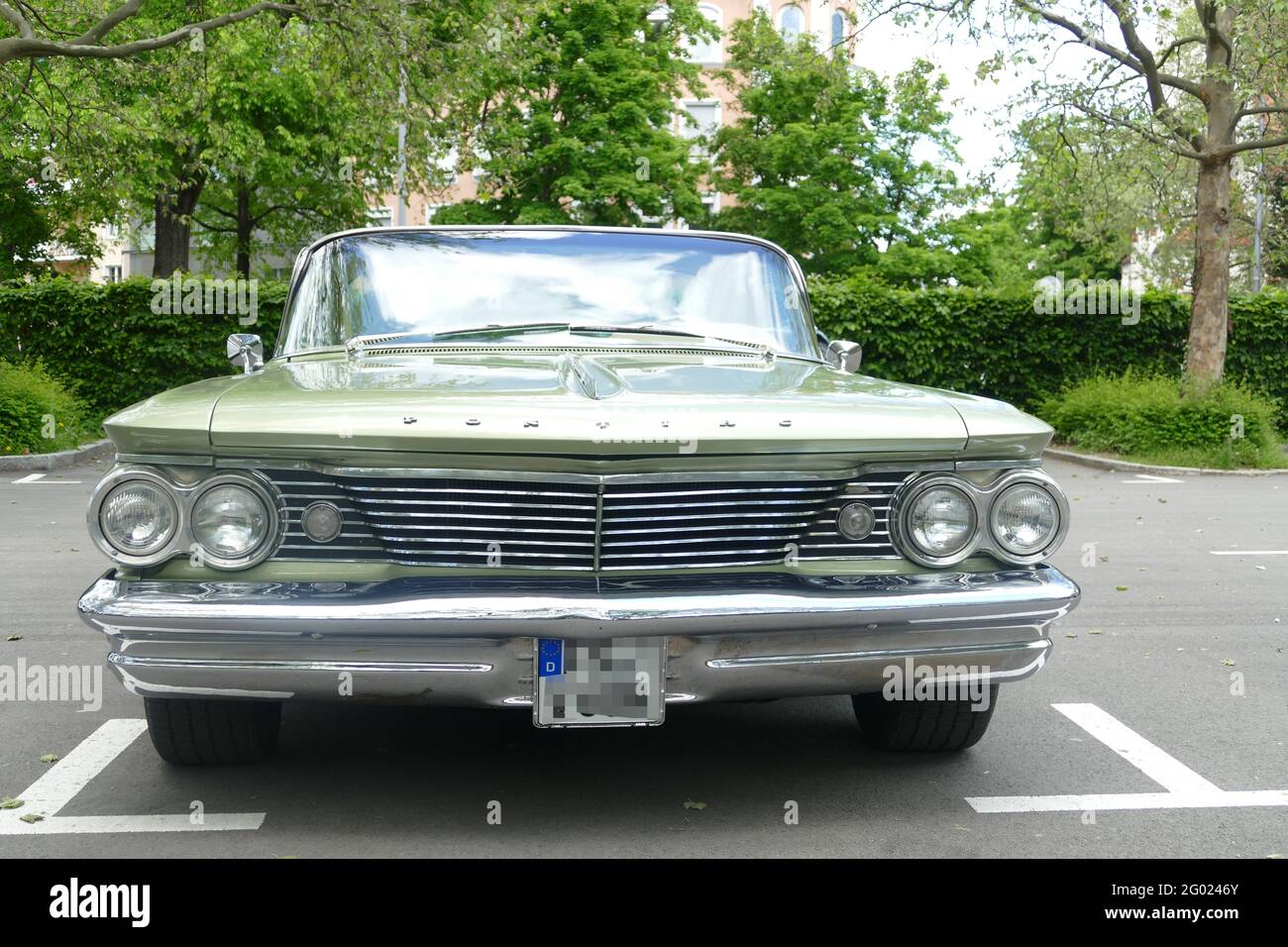 Early Pontiac Ventura classical american car, ca. 1960. Built from 1960 ...