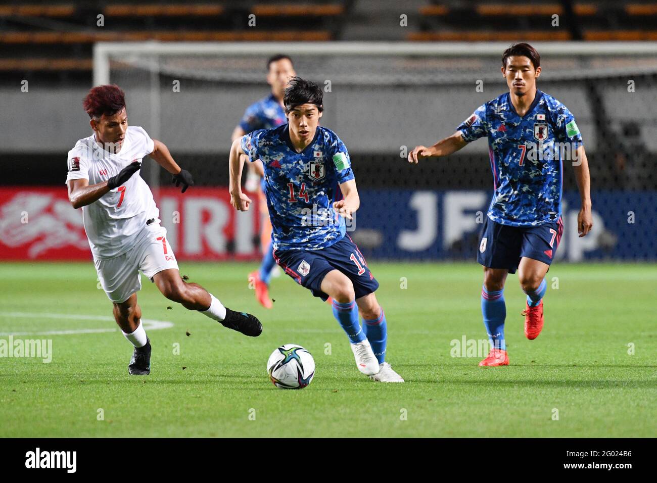 Fukuda Denshi Arena, Chiba, Japan. 28th May, 2021. (L-R) Lwin Moe Aung (MYA), Junya Ito (JPN ...