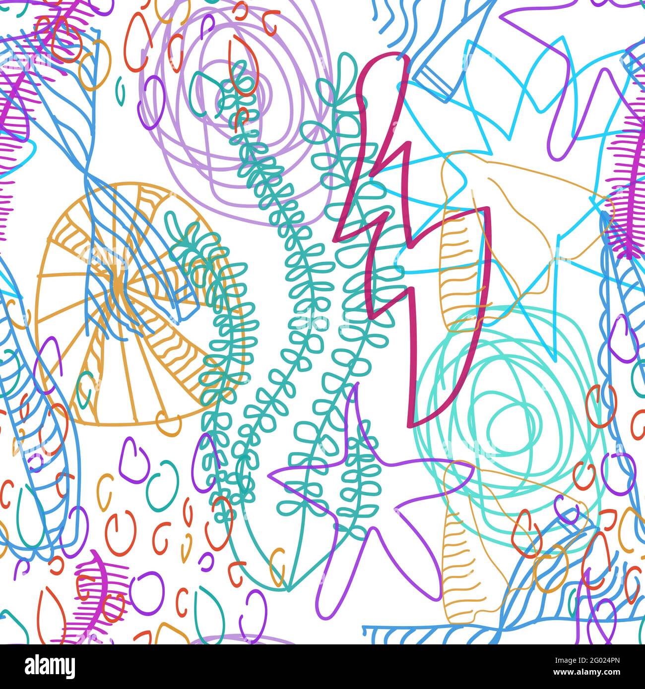 Creative contemporary abstract line drawing Stock Vector Image & Art ...