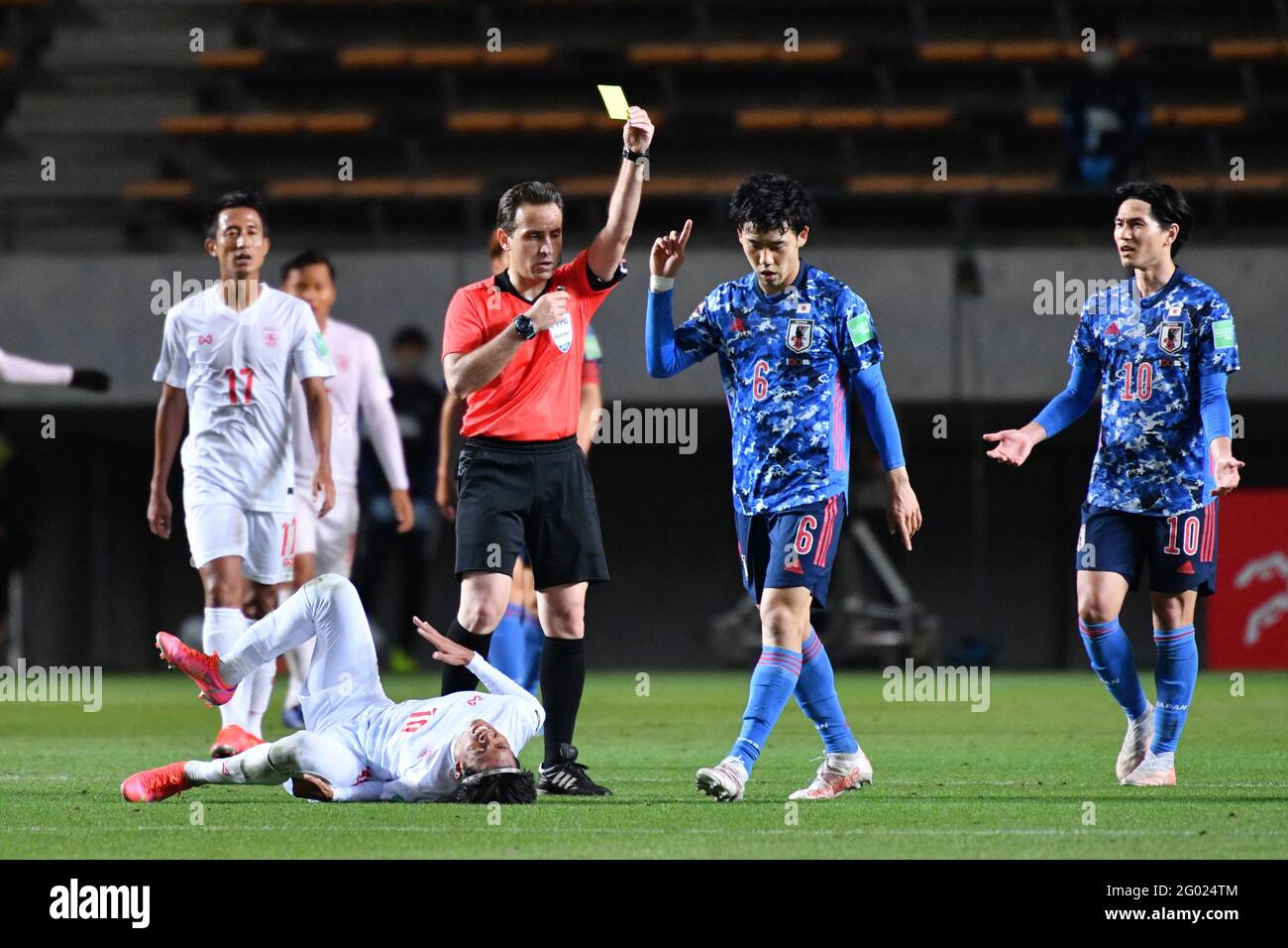 Fukuda Denshi Arena, Chiba, Japan. 28th May, 2021. (L-R) Win Naing Tun ...