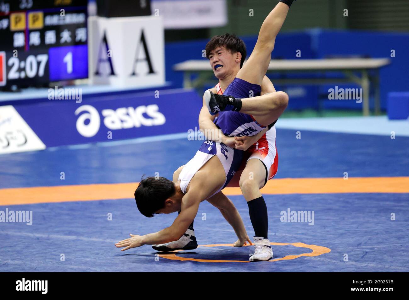 Komazawa Olympic Park Gymnasium, Tokyo, Japan. 28th May, 2021. (L-R) Taiga Onishi, Ken Matsui ...