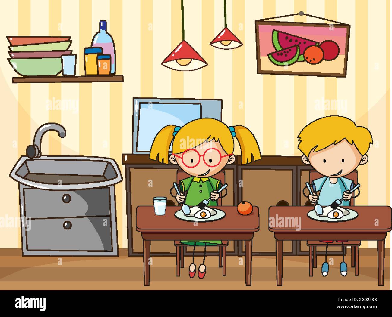 Kids Kitchen Clip Art