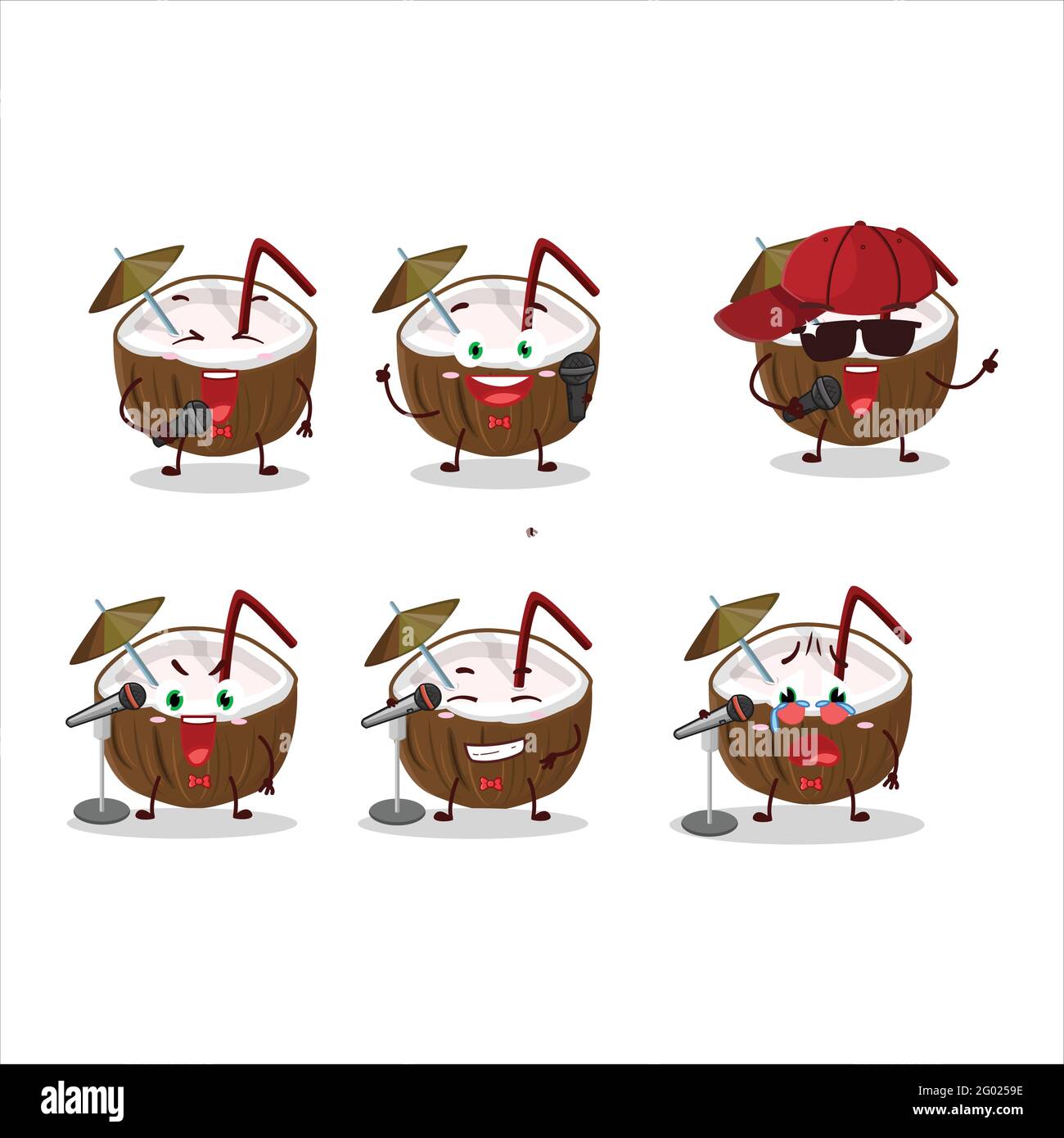 Coconut song Stock Vector Images - Alamy