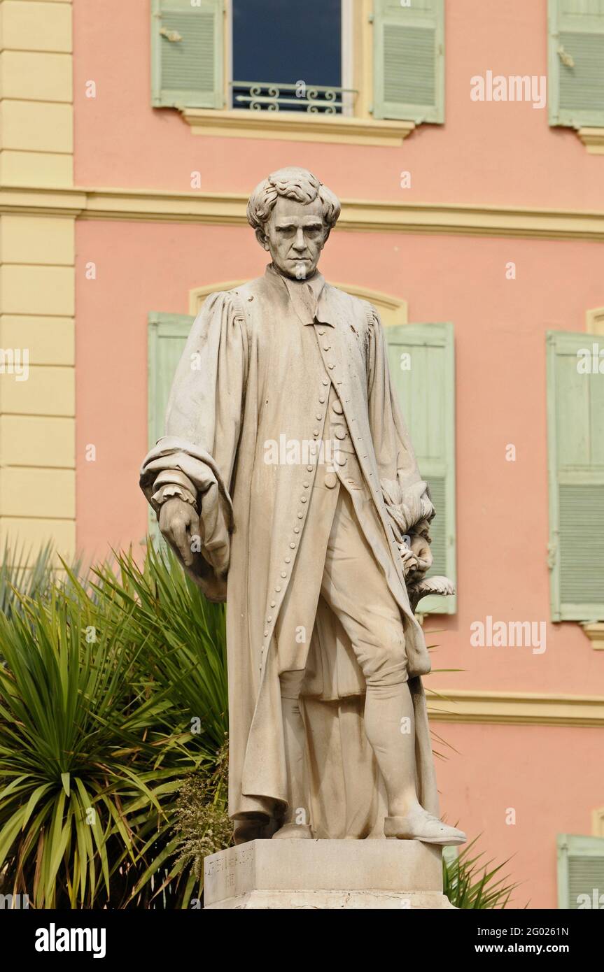Statue lord brougham cannes hi-res stock photography and images - Alamy