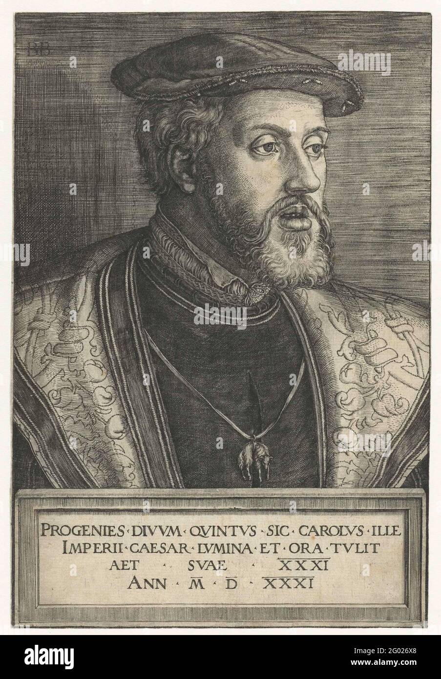 Portrait of emperor Charles V. Portrait of Emperor Charles V at the age ...