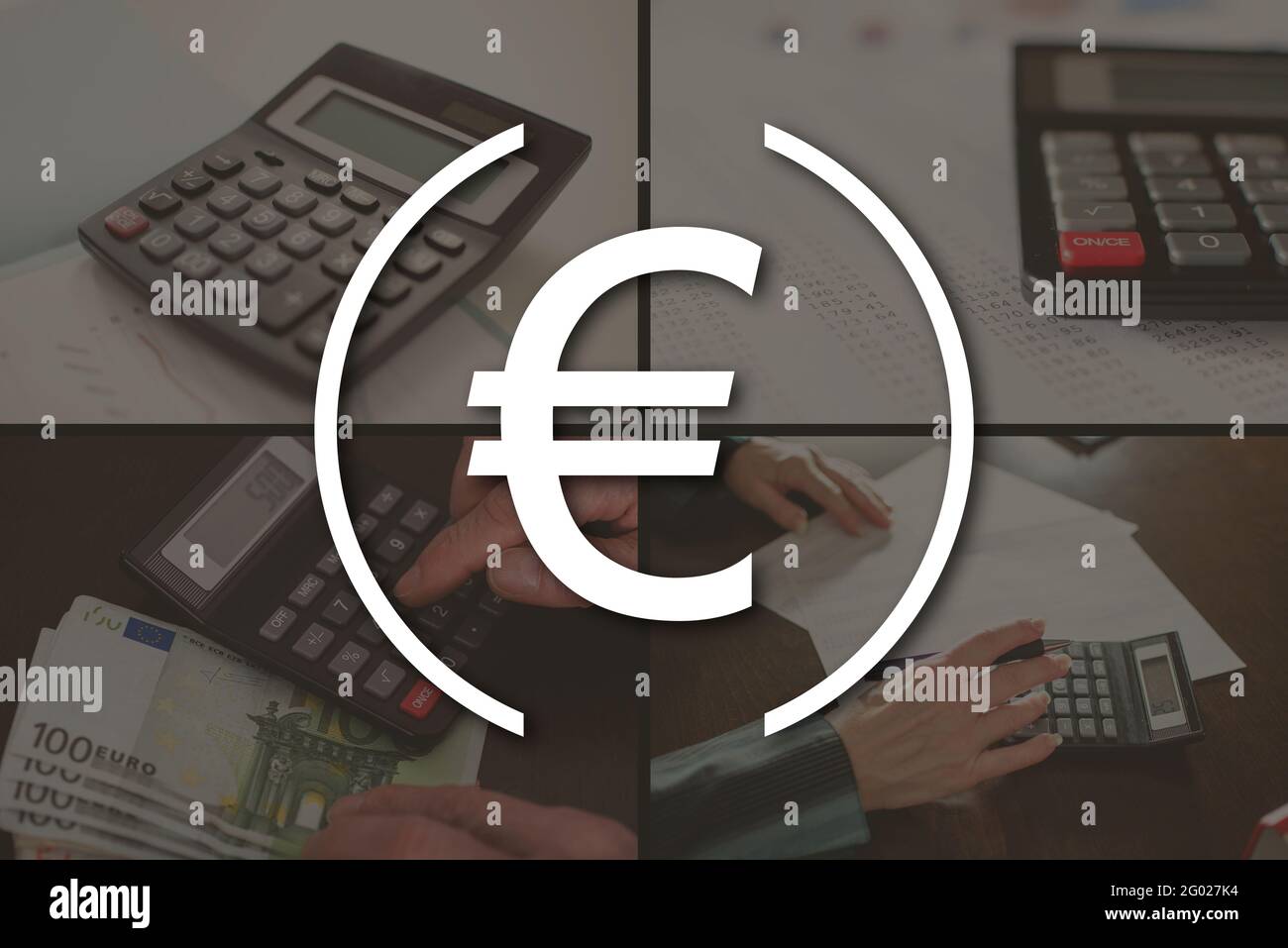 Banking concept illustrated by pictures on background Stock Photo - Alamy