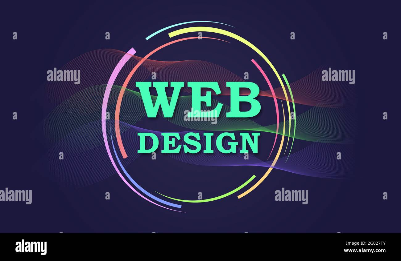 Illustration of a web design concept Stock Photo - Alamy