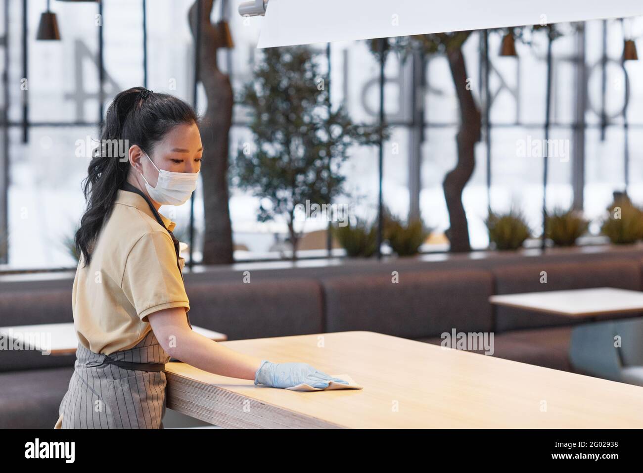 Food table restaurant interior mask hi-res stock photography and images ...