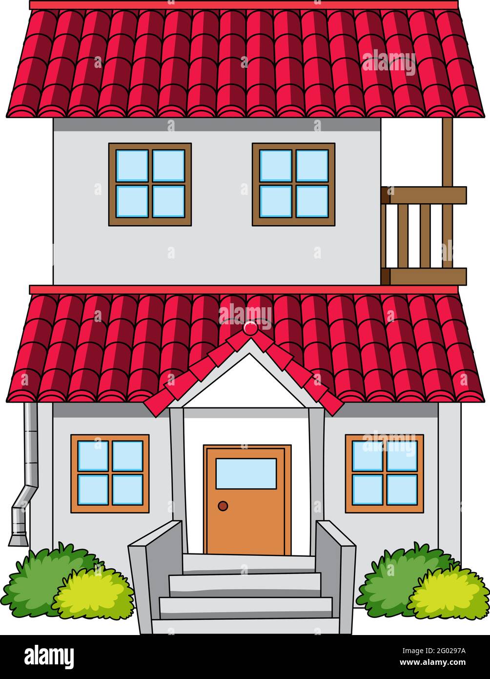House in cartoon style isolated illustration Stock Vector Image & Art ...