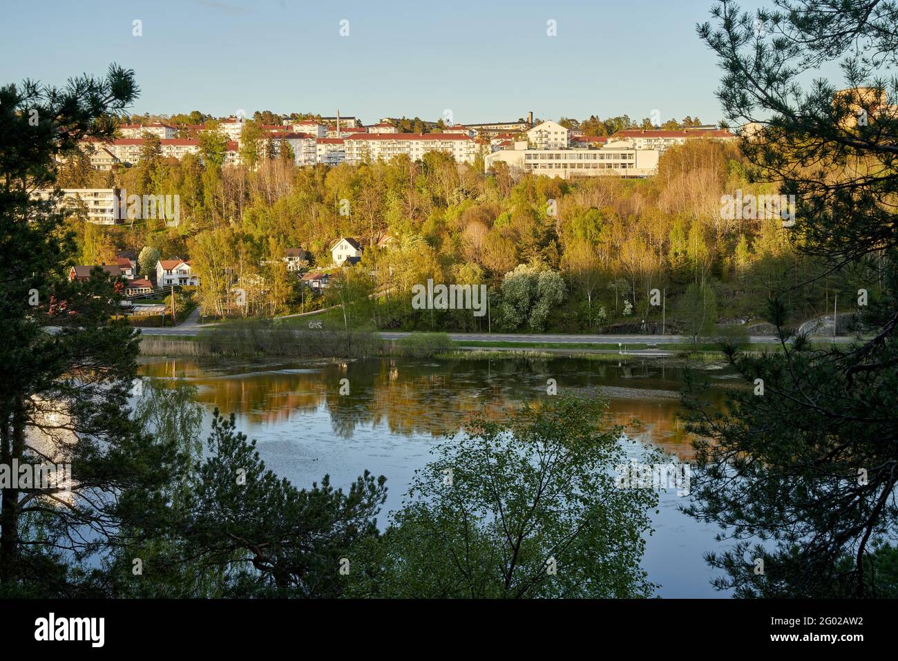 Ostensjo lake in Oslo, Norway Stock Photo - Alamy