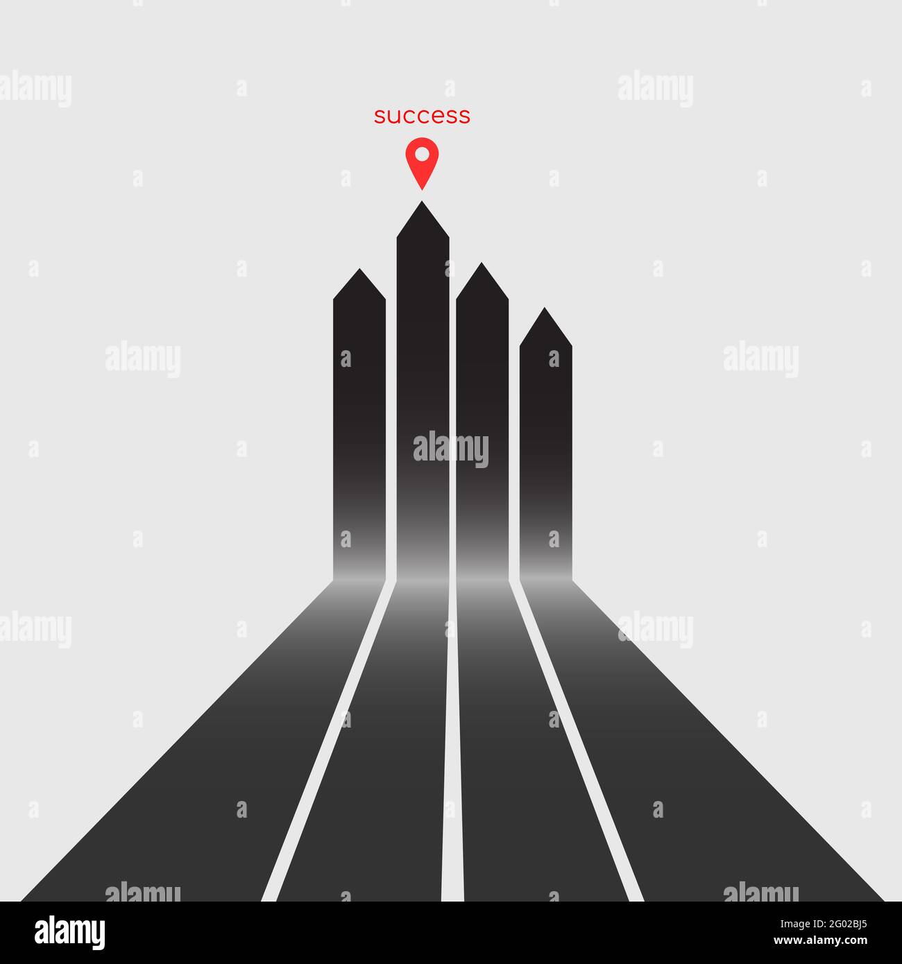 Design minimal black gradient arrow show success theme for formal ...