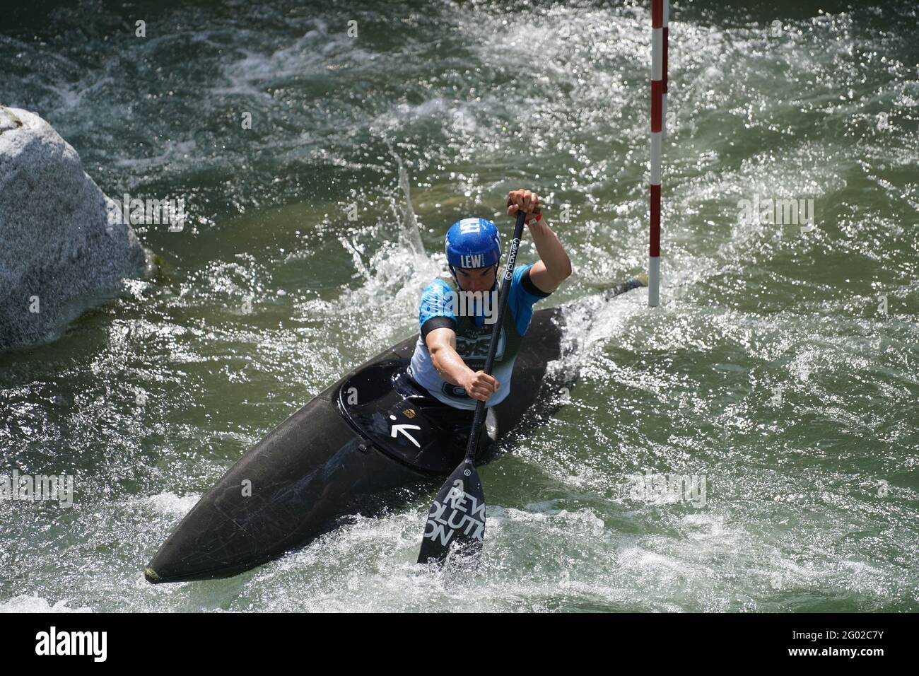 Participant of the 2021 ICF and ECA Canoe slalom cup on May 29, 2021 in ...