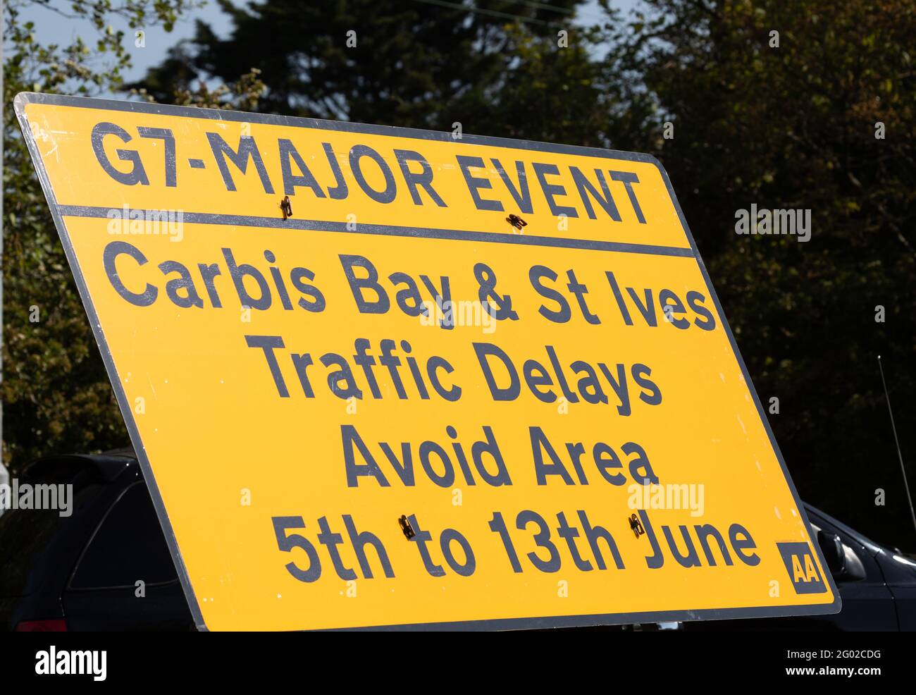Carbis bay road closures hi-res stock photography and images - Alamy