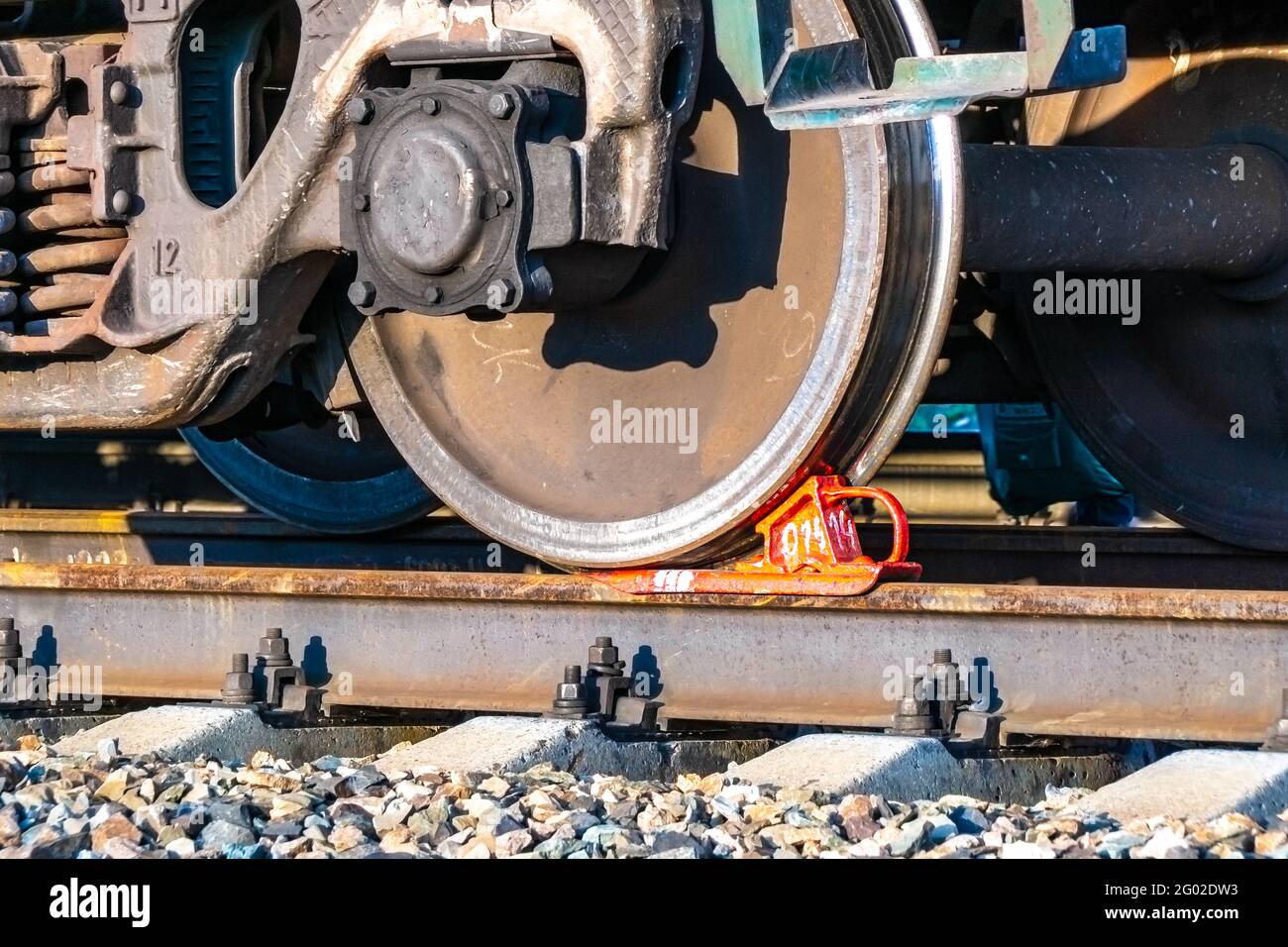 Railway brake hi-res stock photography and images - Alamy