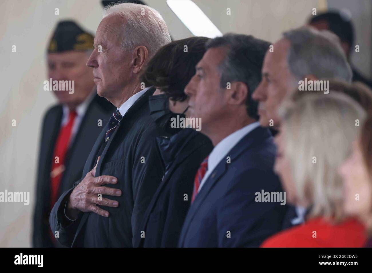 Hand over heart anthem hi-res stock photography and images - Alamy