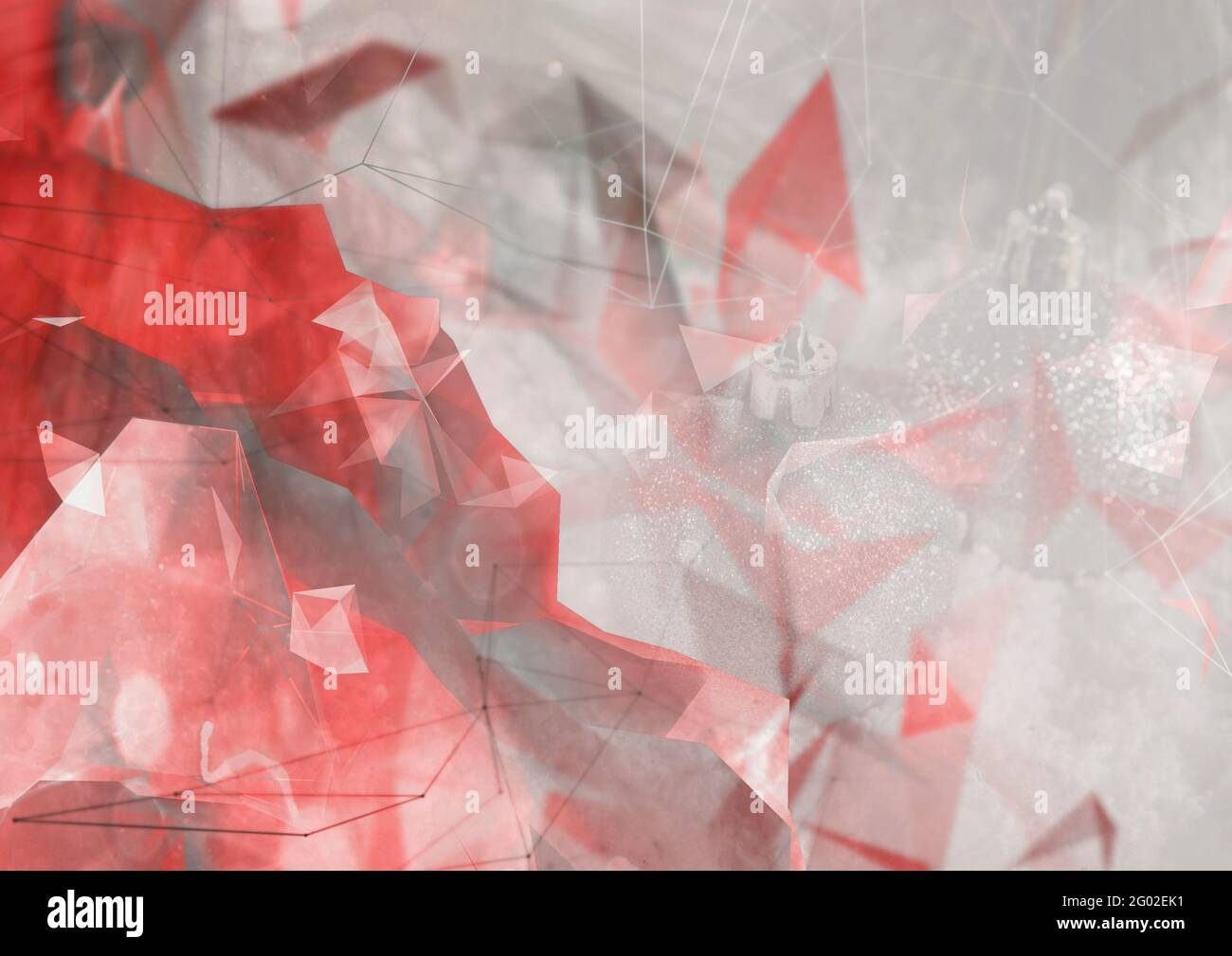 Composition of pale grey and red angular abstract forms Stock Photo - Alamy