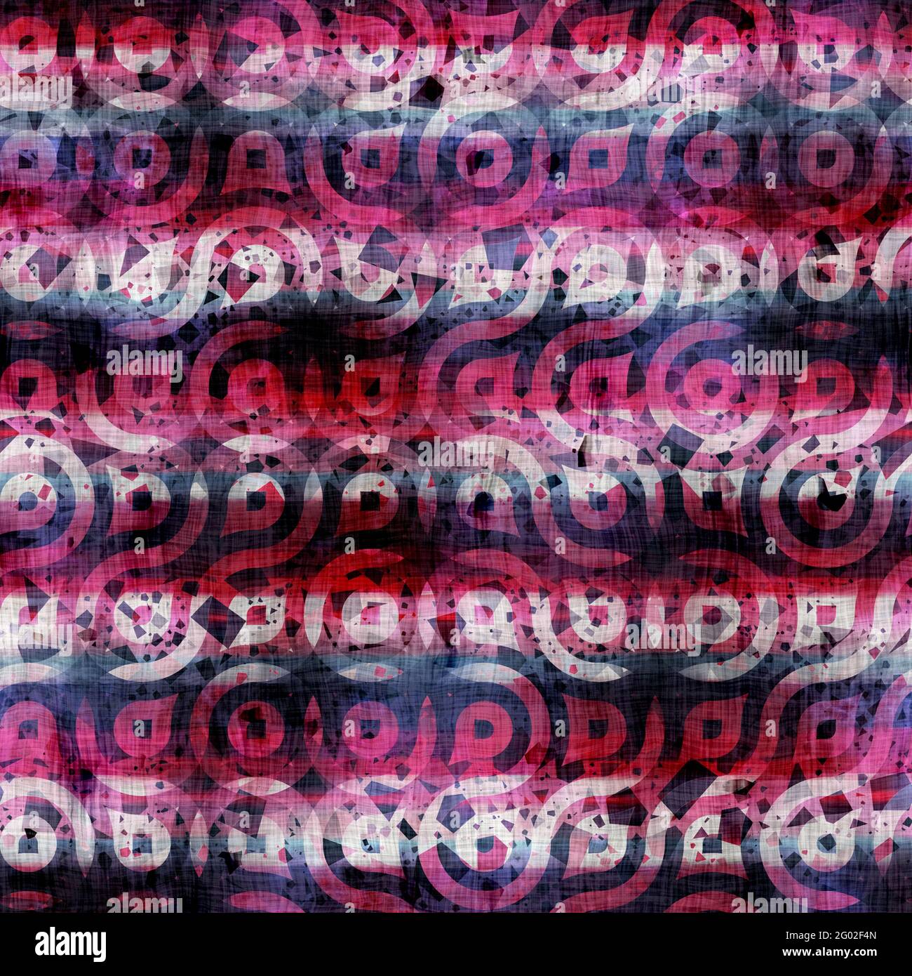 Fancy ornate fuchsia stripe seamless pattern for print Stock Photo - Alamy