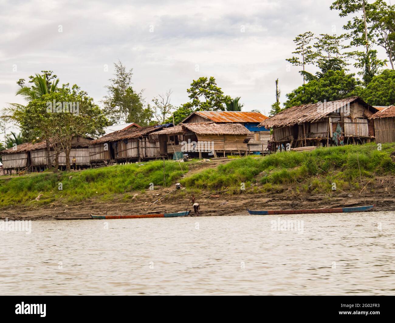 Wooden House On Stilts In Rainforest High Resolution Stock Photography ...