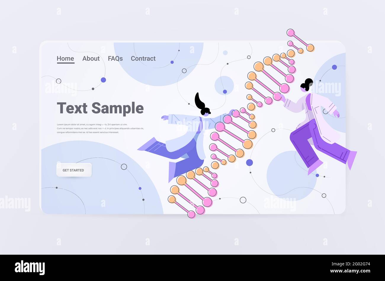 scientists working with DNA researchers making experiment in lab DNA ...