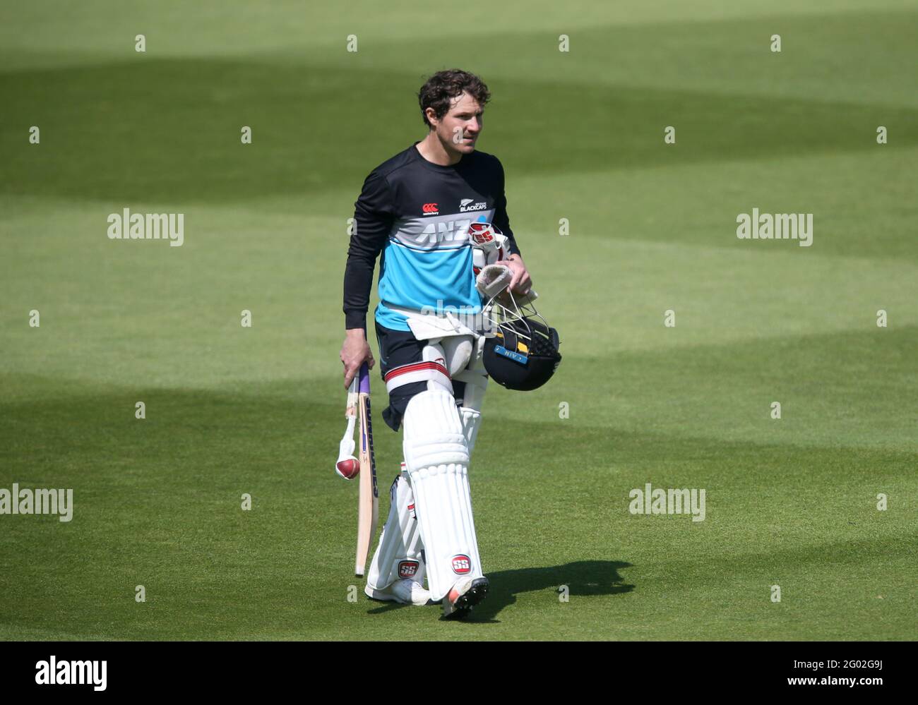 New Zealand's BJ Watling during the nets session at Lord's, London ...