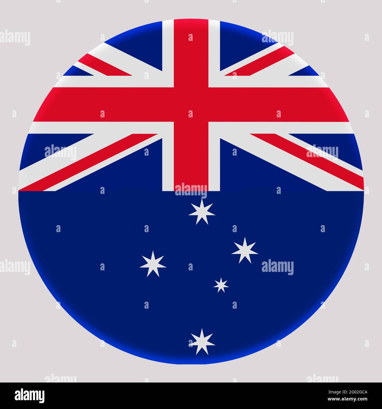 3D Flag of Australia on avatar circle Stock Photo - Alamy