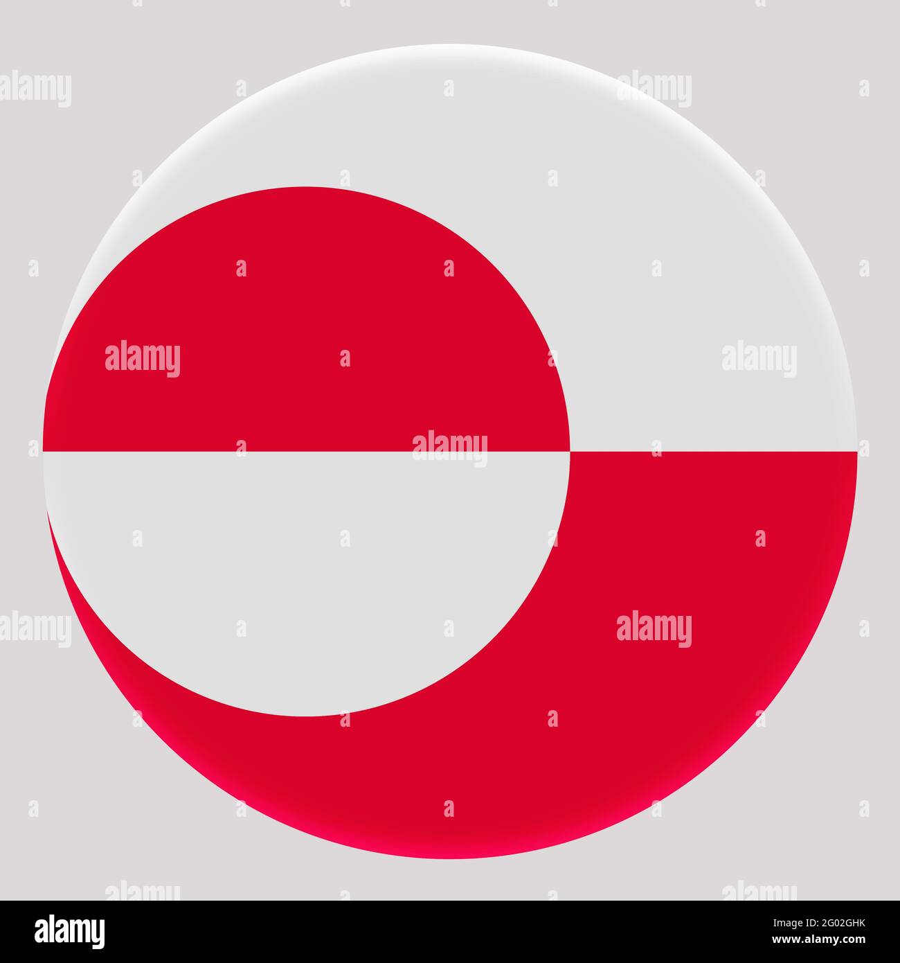 Greenland circle flag hi-res stock photography and images - Alamy