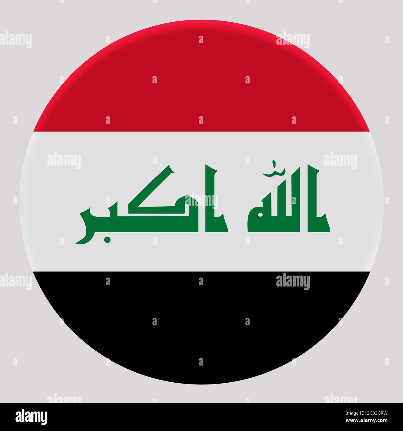 3D Flag of Iraq on avatar circle Stock Photo - Alamy