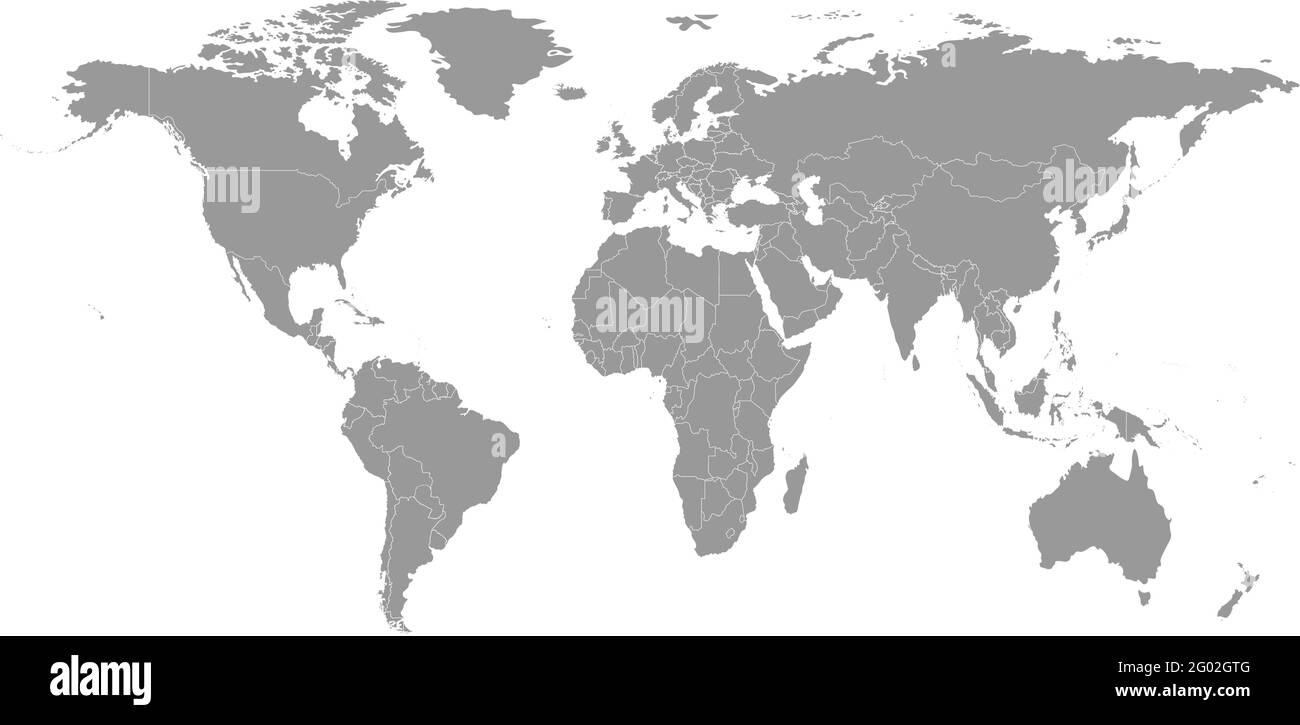 Simplified world map hi-res stock photography and images - Alamy