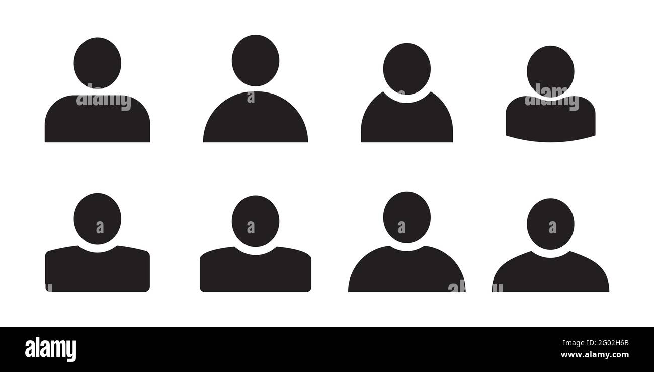 User icon in flat style, Person icon, User icon for web site, User icon ...