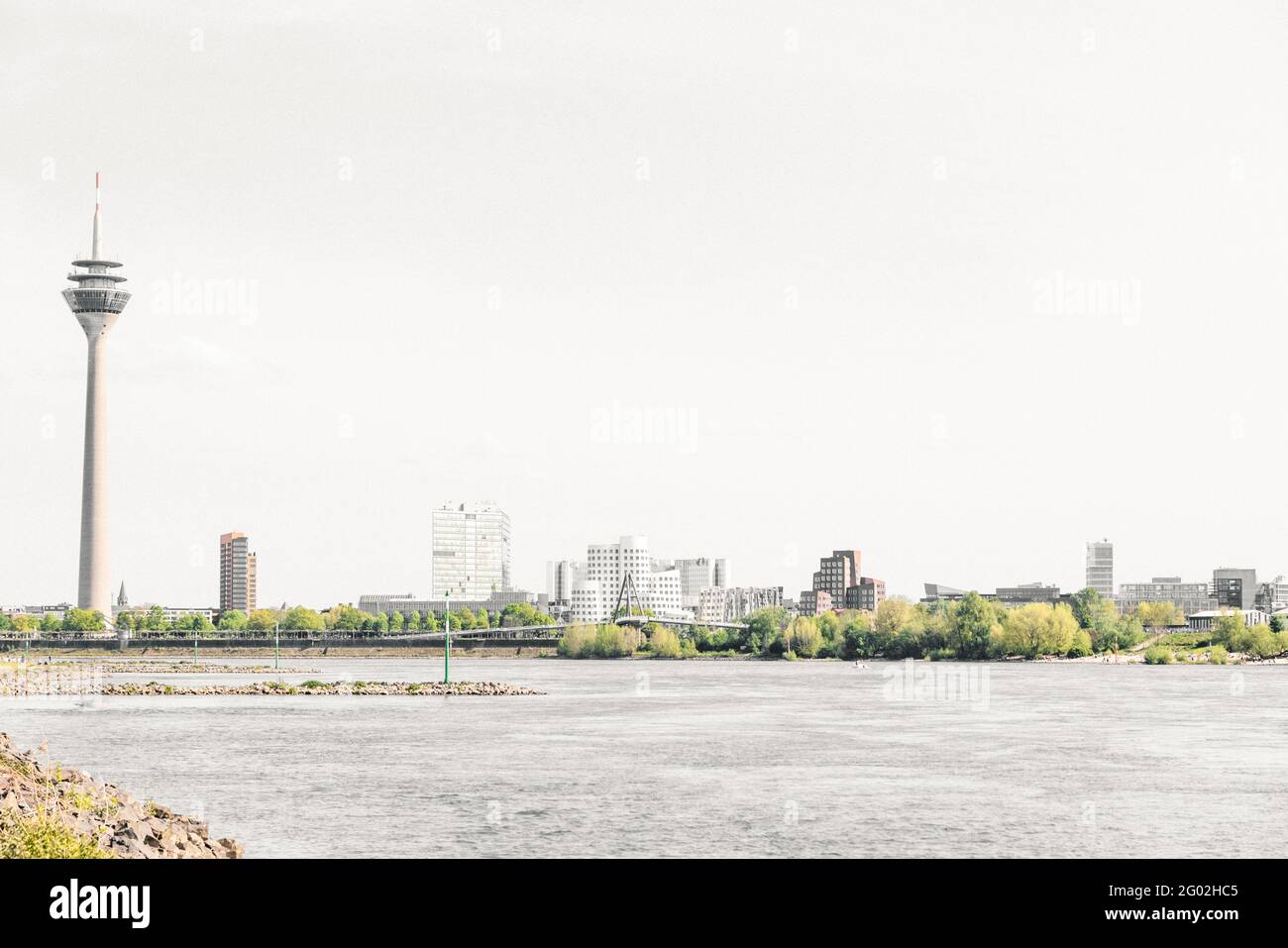 Rhine Tower in Dusseldorf in Germany Stock Photo - Alamy