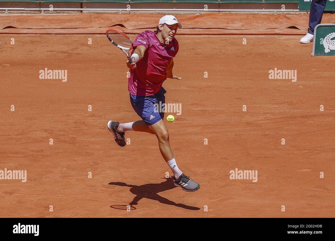 Dominic Thiem of Austria during Roland-Garros 2021, Grand Slam tennis ...