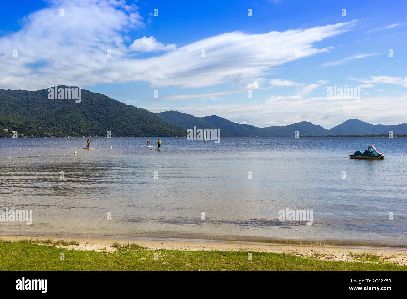 Beautiful view of a lake in Florianopolis, Brazil Stock Photo - Alamy