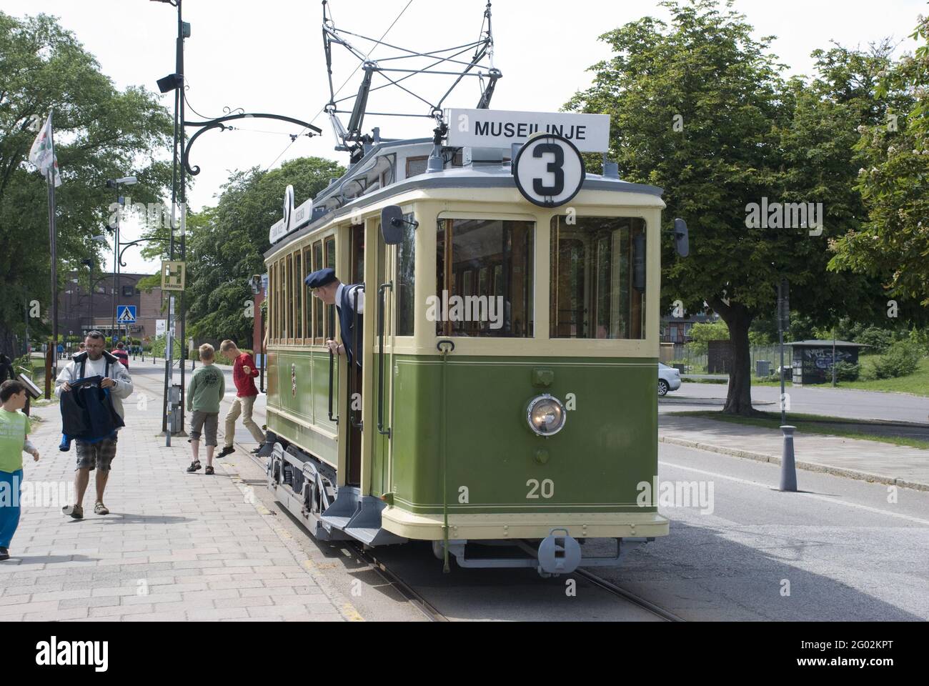 MALMö, SWEDEN - Jun 09, 2013: Exterior view of the historic green old ...