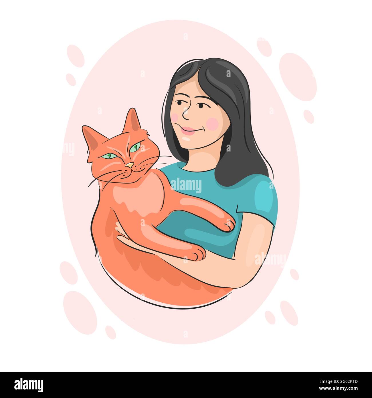 People cat Stock Vector Images - Alamy