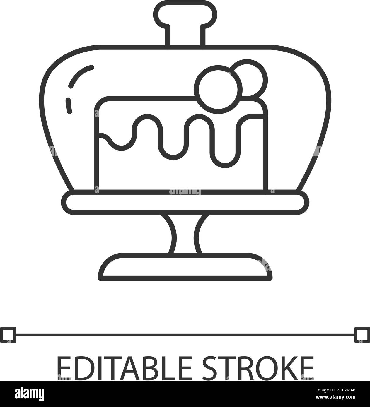 Cake stand icon Black and White Stock Photos & Images - Alamy