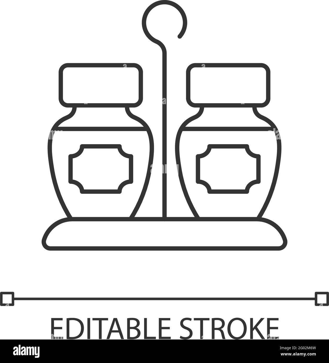 Condiments set linear icon Stock Vector Image & Art - Alamy